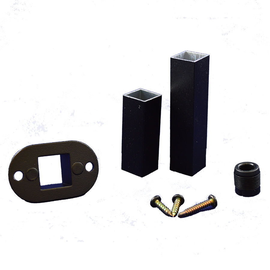 Black or White Aluminum Railing Footblock | Weatherables